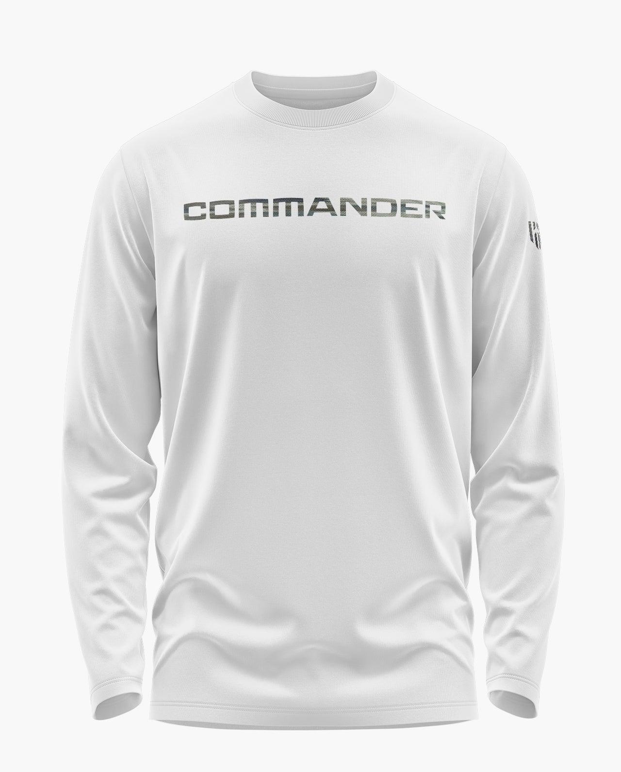 COMMANDER Full Sleeve T-Shirt exclusive at Deployed