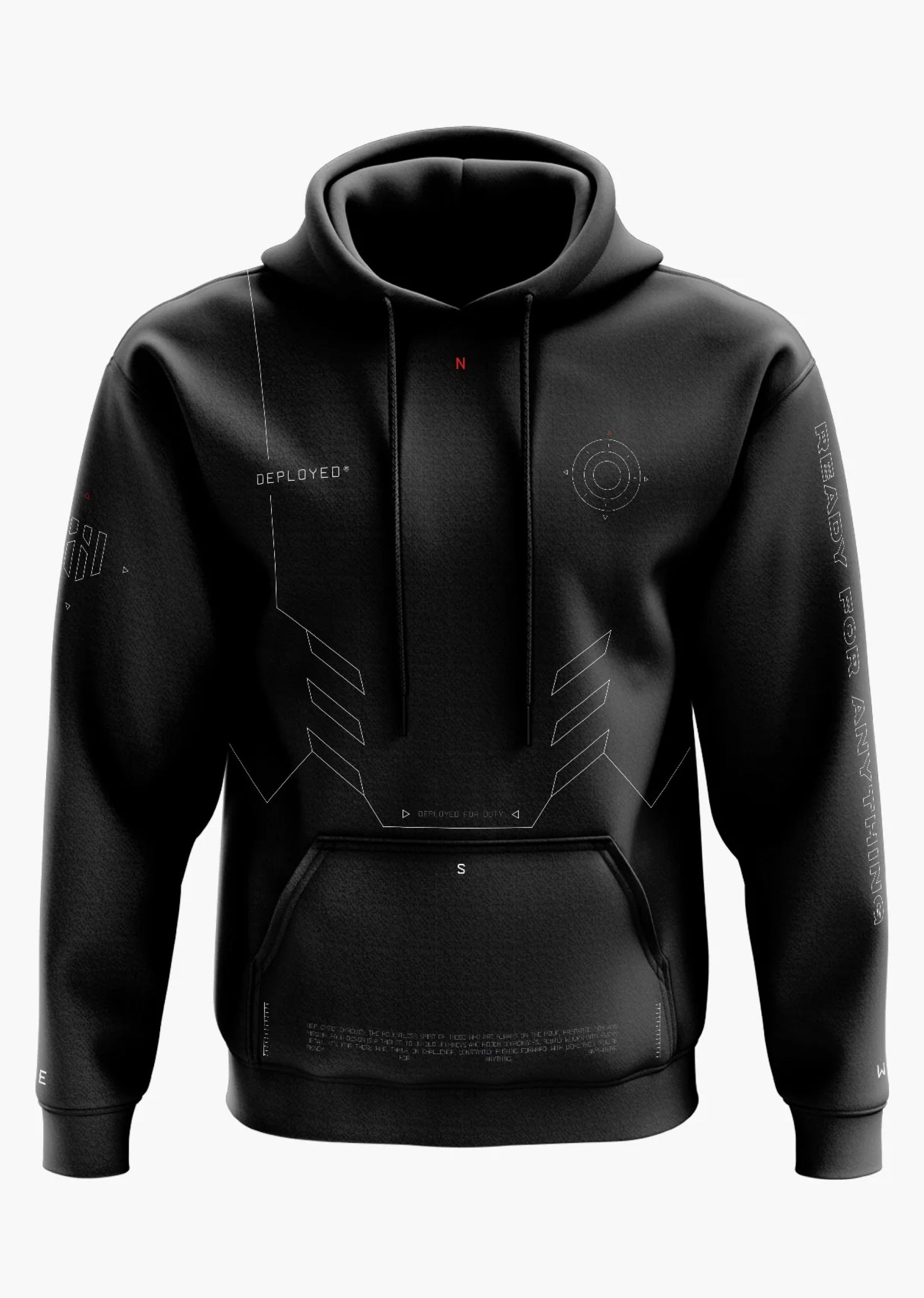 Agent Hoodie – Covert Comfort in Black Ops